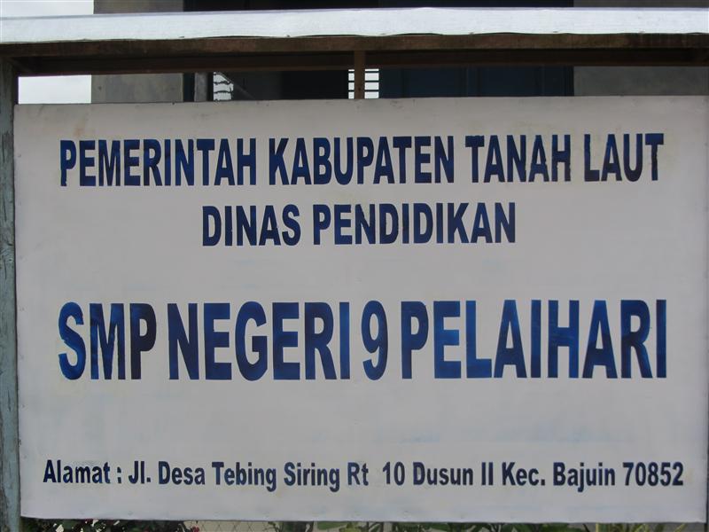 SMP SATU ATAP NEGERI 9 PELAIHARI - annibuku.com