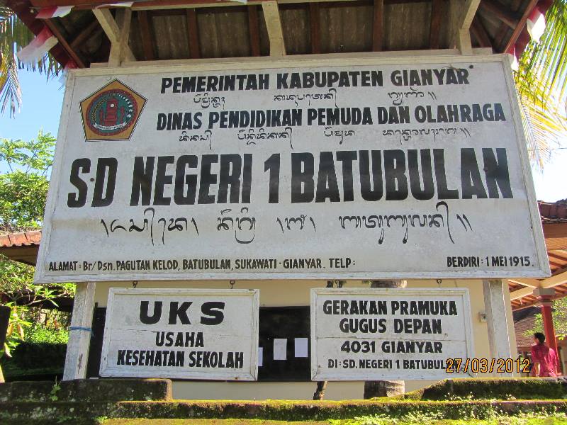 SD NEGERI 1 BATUBULAN - annibuku.com