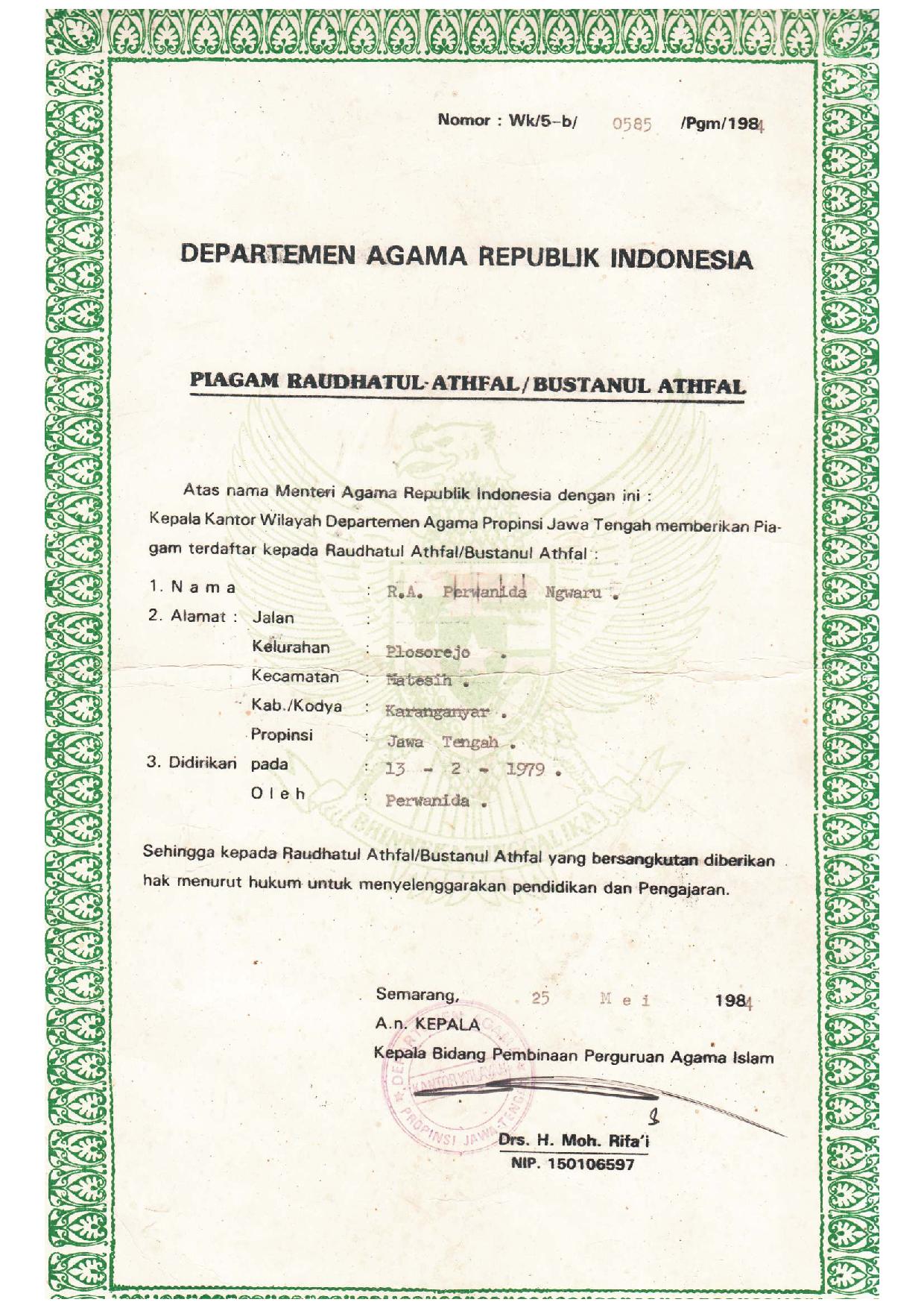 RA/BA/TA SUDIRMAN NGWARU - annibuku.com