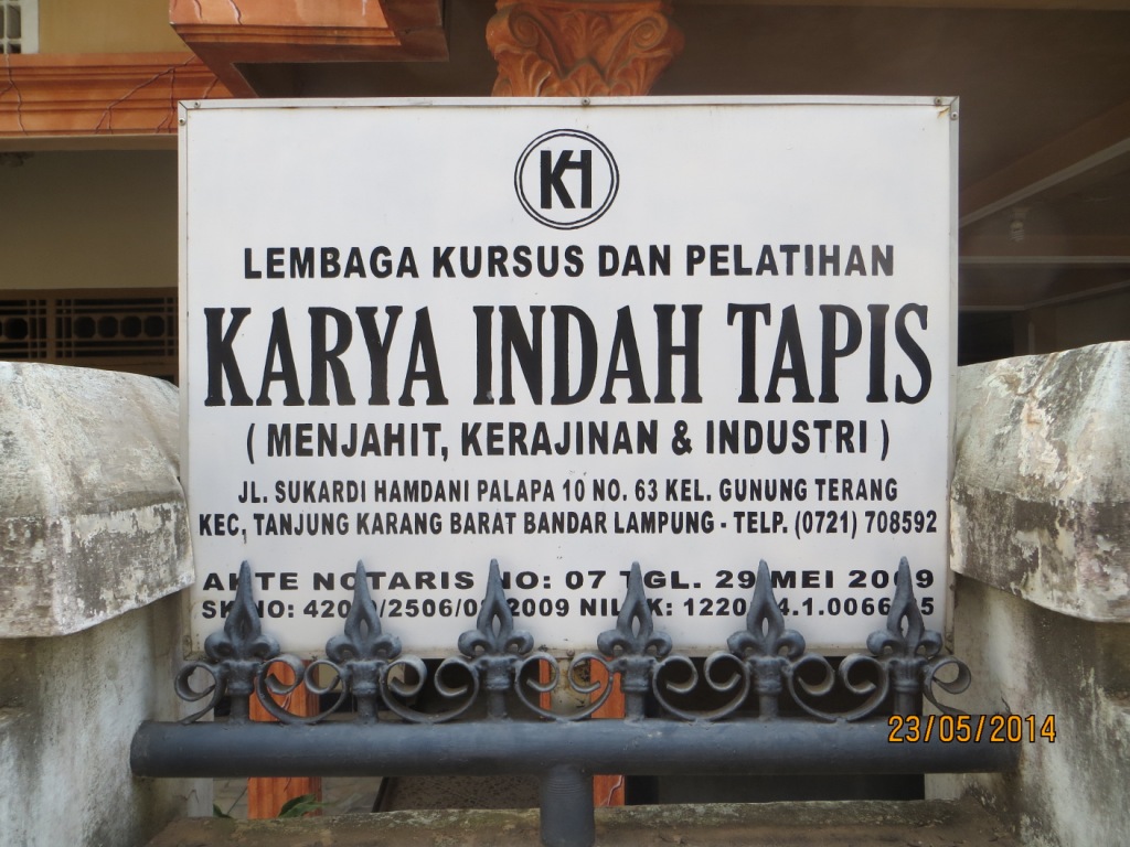 LKP Karya indah tapis - annibuku.com